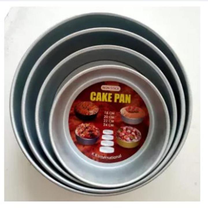 4 Pcs Aluminium Cake Mould Round Mold for Bread, Pudding & Baking tools ...