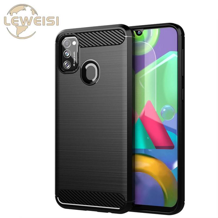 Leweisi Carbon Fiber Bumper Phone Case For Samsung Galaxy M21 / M30S ...
