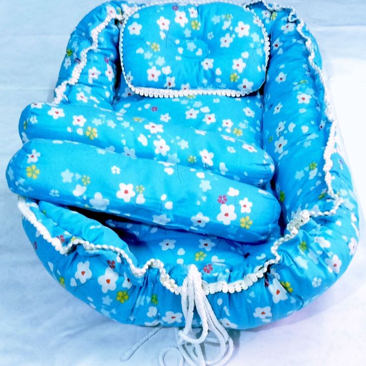 Baby Bed Set Light Sky Colour | Daraz.com.bd