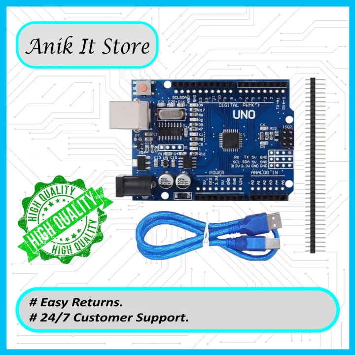 Arduino Uno R3 SMD Development Board For Robotics | Daraz.com.bd