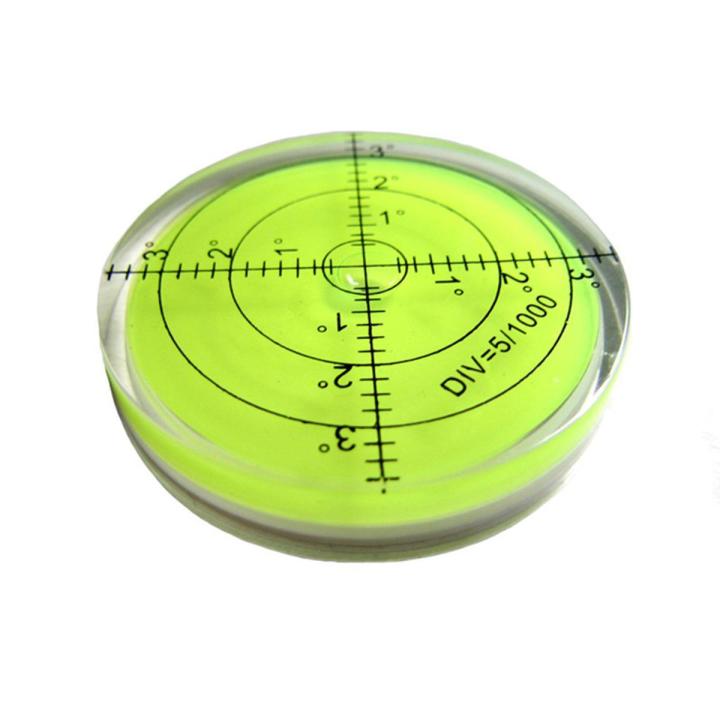 Large universal circular spirit level with scale horizontal bubble ...