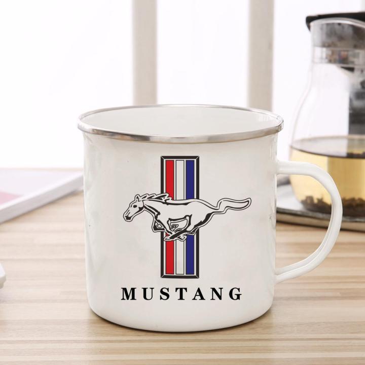 Ford Mustange enamel cup 11oz ceramic coffee mug fan commemorative mug ...