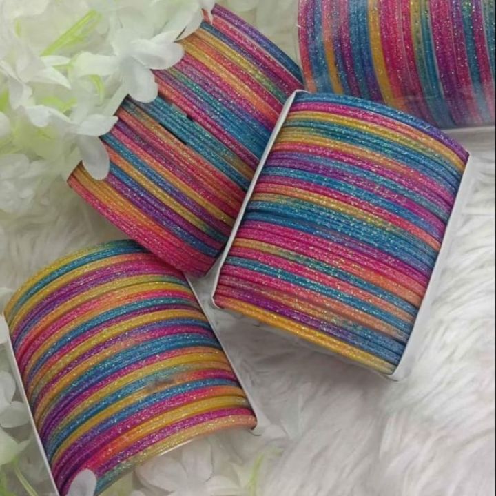Rainbow Bangles For Women 24 pcs set | Daraz.com.bd