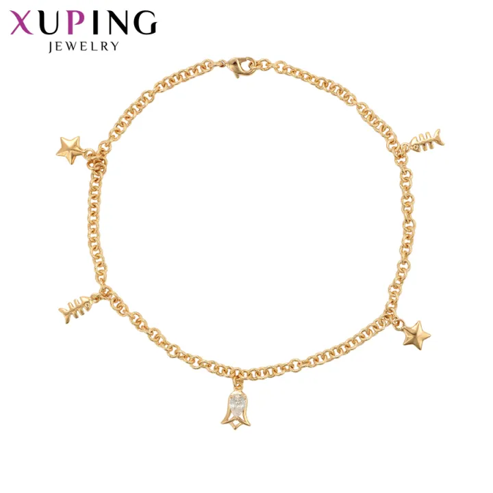 Xuping Fashion Elegant Gold Color Plated Bracelet with Synthetic Cubic ...