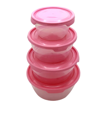 Hamko Smart Round Container (4 pcs Set) | Daraz.com.bd