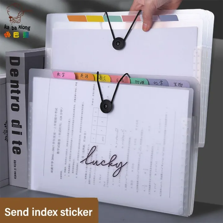 【Trending Now】 5/8/12 Pockets A4 File Folder Fashion Waterproof PP Test ...