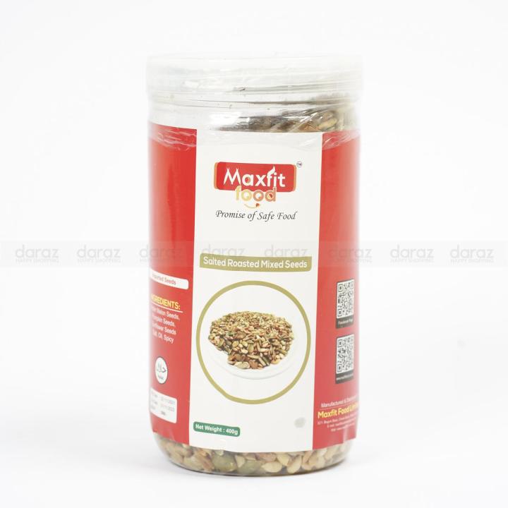Maxfit Food Salted Roasted Mixed Seeds 400G | Daraz.com.bd