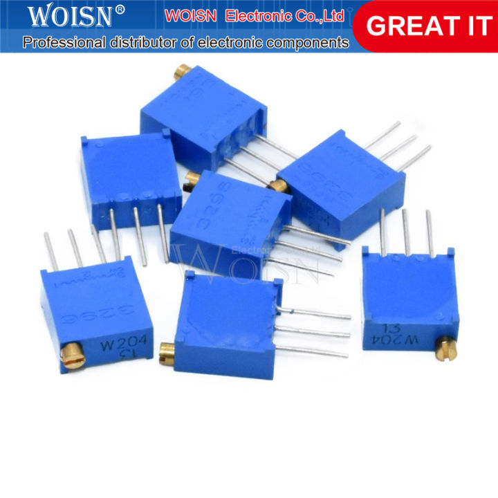 5pcs 3296W Adjustable Potentiometer 2M (205) | Daraz.com.bd