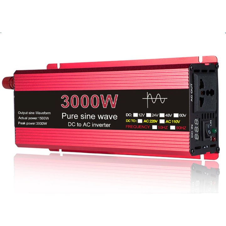 1000W/1600W/2200W/3000W Pure sine wave inverter 12v-220v Solar Power ...