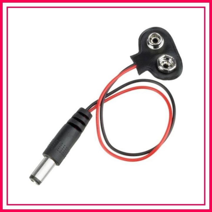 9V Battery Connector Buckle with DC Jack | Daraz.com.bd