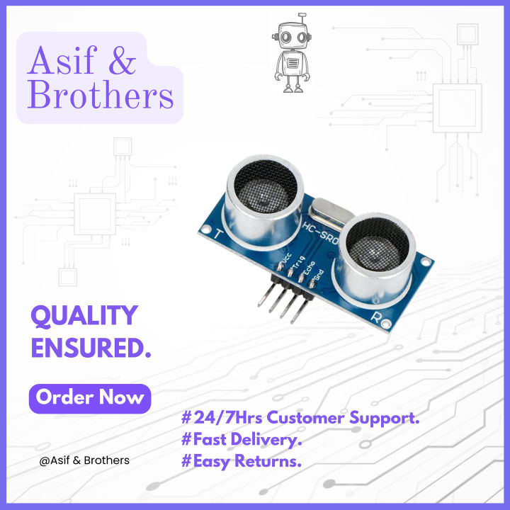 Ultrasonic Wave Detector Sensor HC-SR04 | Daraz.com.bd