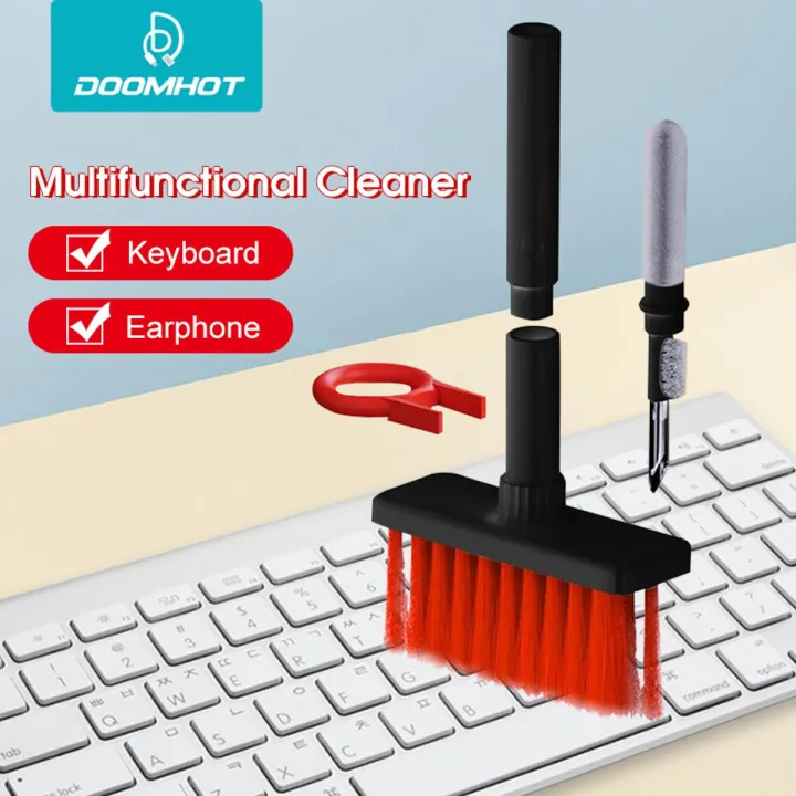 DoomHot Keyboard Cleaner Earphone Cleaning Tools Kit 5 in 1 Multi ...