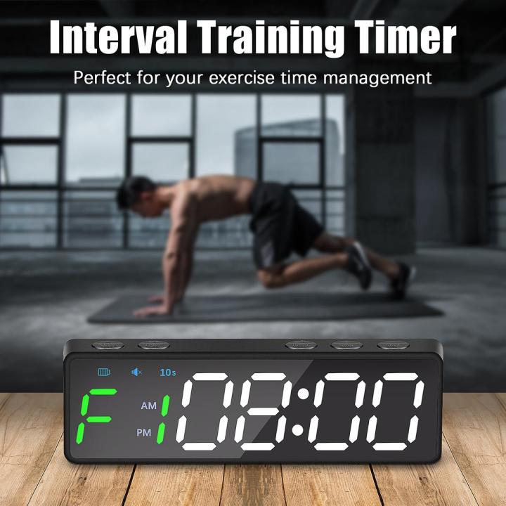 Portable Gym Timer Interval Timer Workout Fitness Clock Countdown A