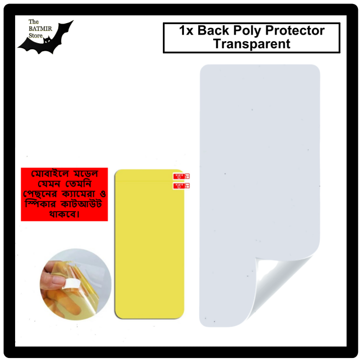 For Google Pixel 5 Backpoly Transparent Sticker Hydrogel Back Poly ...