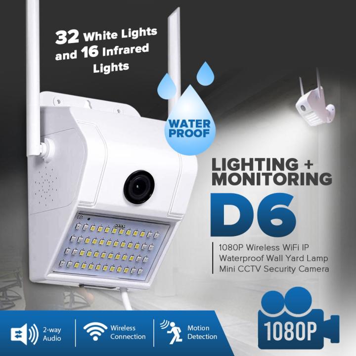 Wall Lamp Security Camera Outdoor Two Way Audio Floodlight Color Night ...