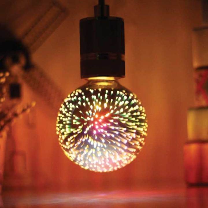 3D FIREWORK LED DECORATIVE LIGHT BULB BALL SHAPE | Daraz.com.bd