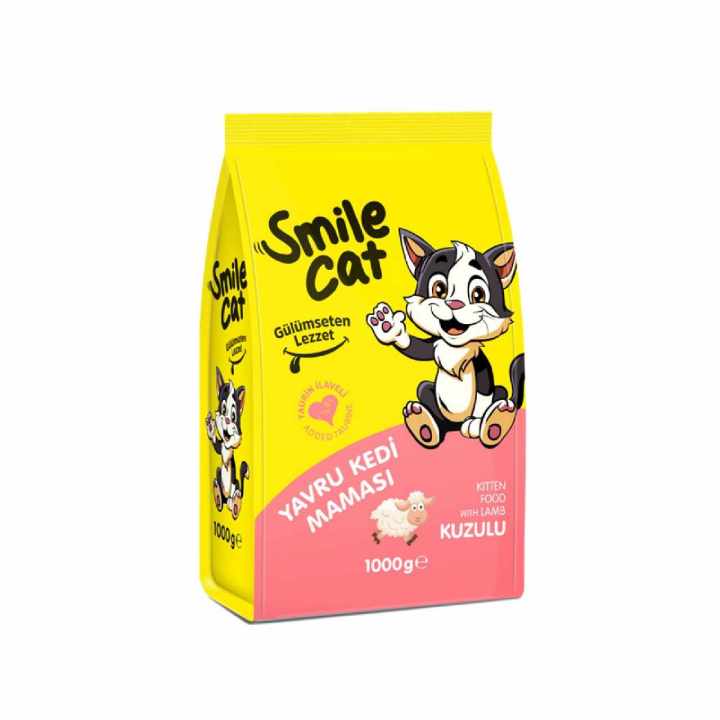 Smile Cat Kitten Lamb 1KG | Daraz.com.bd