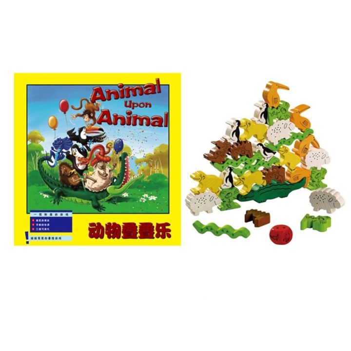 Family Game Board Games For Kids Animal Upon Animals Dobble Stacking ...