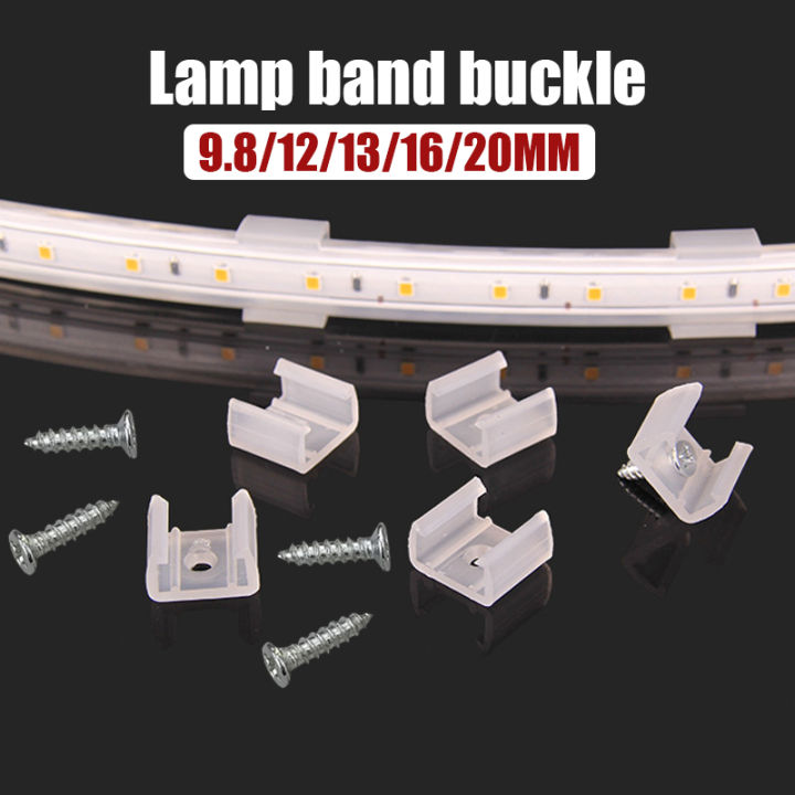 10pcs LED Neon Light Strip Fixing Clip High Quality Plastic Buckle ...