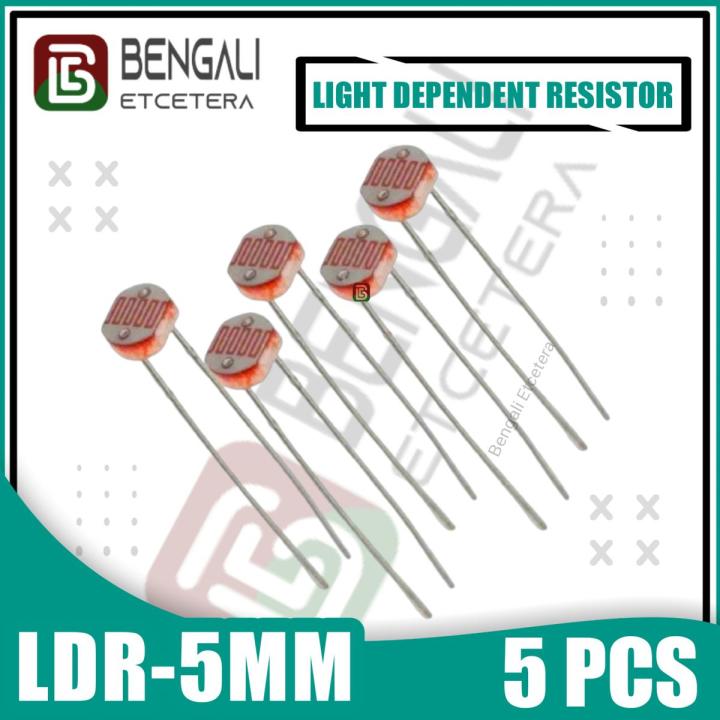 LDR -5 mm Light Dependent Resistor-5pcs | Daraz.com.bd