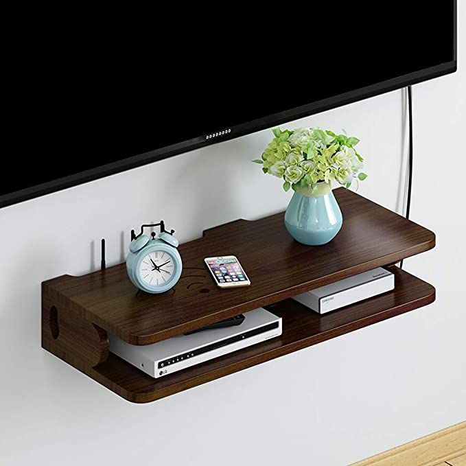 Wall Shelf Floating Shelf Wall TV Shelf Set Top Box Router DVD Player ...