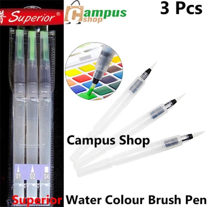 Refillable art & Calligraphy marker Water Colour Brush Pen-3 Pcs ...