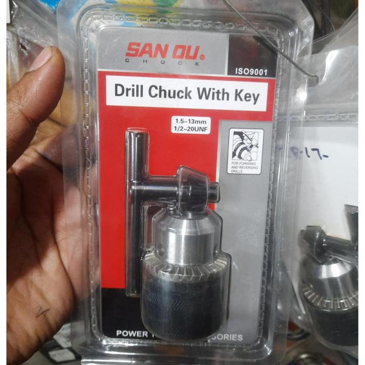 Drill Chuck & Key 13mm 1/2 1.5-13mm keyed drill chuck PLAIN MOUNT DRILL ...