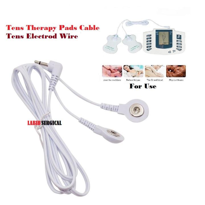 Electrode Lead Wire 2 Button Connecting Cables for Digital TENS Therapy ...
