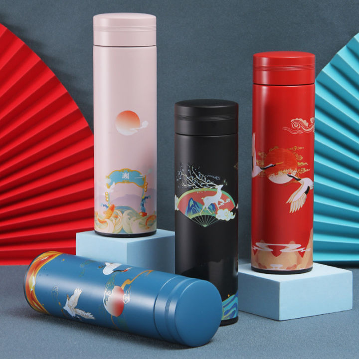 Creative Chinese Style Straight Cup Business Office Tea Cup Retro Style ...
