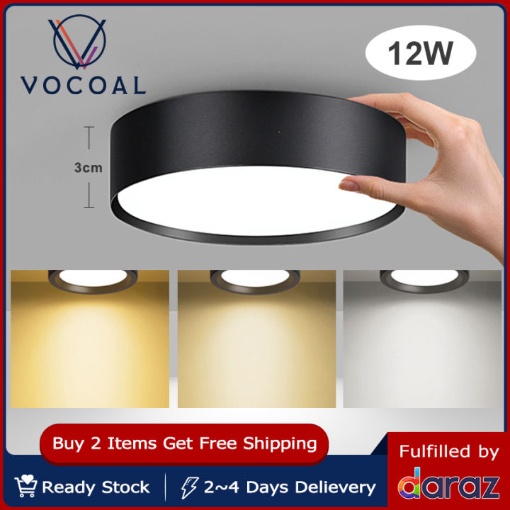 Vocoal LED Aluminum Drop Ceiling Lights Living Room Lighting Ceiling ...