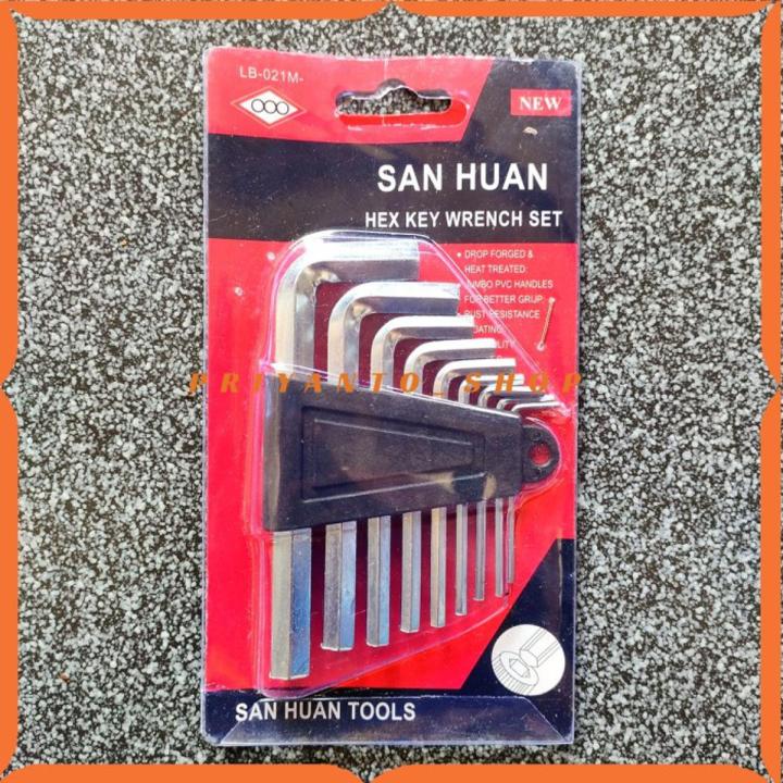SANHUAN Tools ALLEN KEY SET 1.5 TO 10MM, For INDUSTRIAL LB-021M | Daraz ...