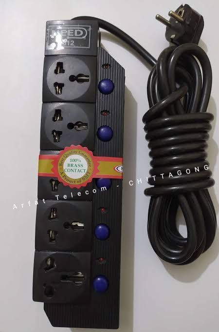 Need 512 Multiplug Extension 5 Socket With 5M Cable | Daraz.com.bd