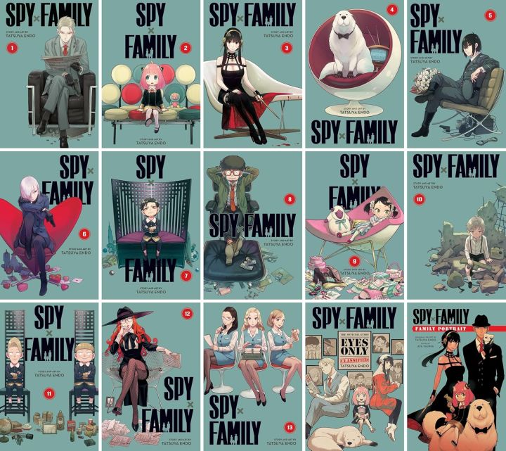 Spy x Family Complete 15 Book Series (Vol. 1-13 + Official Guide + Spy ...