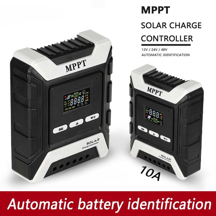 New MPPT Solar Controller 12v 24v 48v 10A Off Grid So-lar System Mppt ...