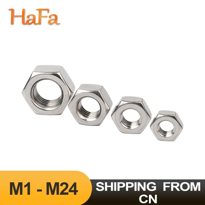 304 Stainless Steel DIN934 Hexagon Hex Nut for M1 M1.2 M1.4 M1.6 M2 M2.5 M3 M3.5 M4 M5 M6 M8 M10 ...