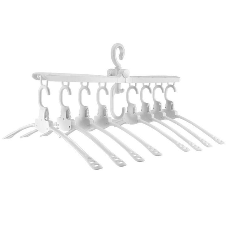 Clothes Hanger 8 In 1 Multi-function Magic Scalable Folding 360 Degrees ...