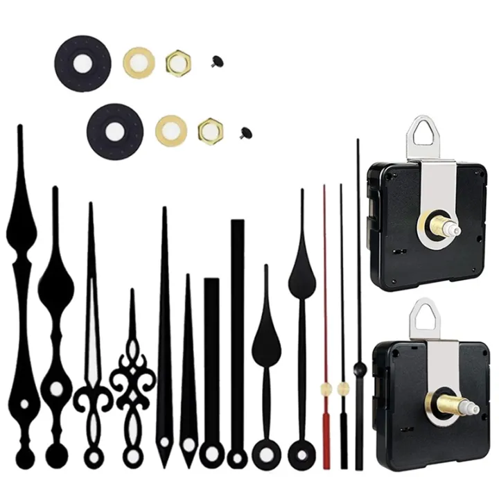 Silent Shaft Movement and Pointer Quartz Long Shaft Clock Movement Kit ...