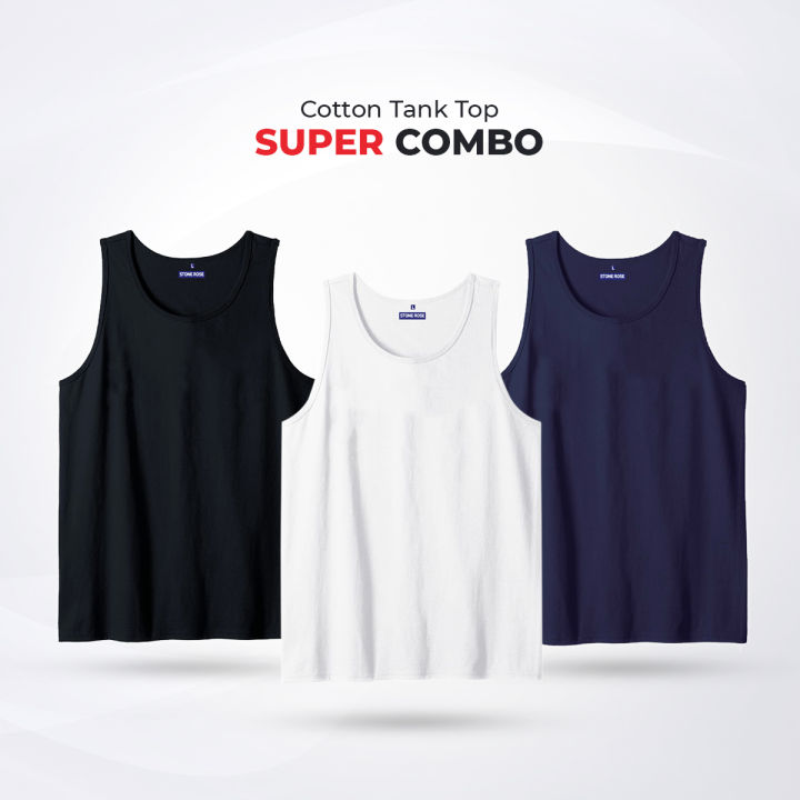 Stylish Tank Top Combo For Men's By Stone Rose - 23045T | Daraz.com.bd