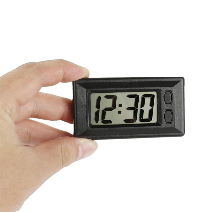 Mini LCD Digital Clock Display Auto Car Dashboard Date Time Calendar ...