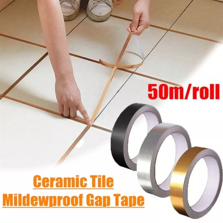 Upscaled Quality - 50m/Roll Ceramic Tile Mildproof Gap Tape Kitchen ...