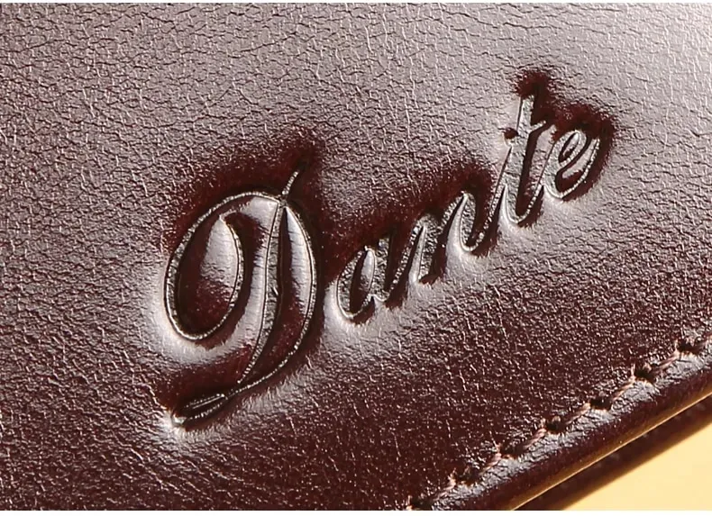 Dante Men's Leather Wallet RFID Anti-theft Brush Head Layer Cowhide ...