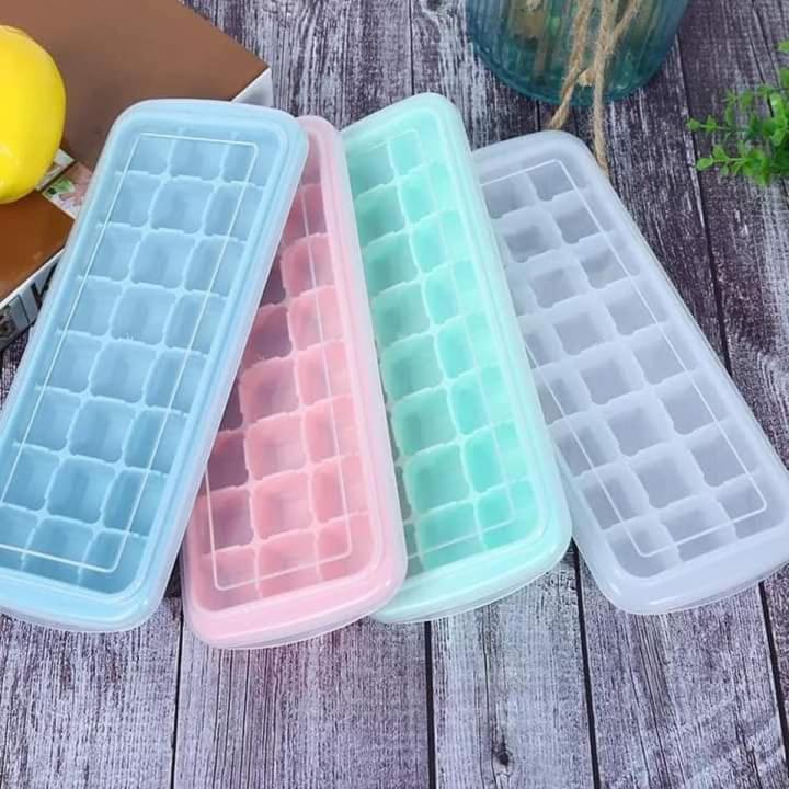 Silicone Ice Cube Tray 24 Cavity Ice-Making Box | Daraz.com.bd