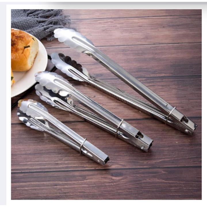 Stainless Steel BBQ Buffet Bread, Ice, Cooking Food Clip / Tongs Clamp ...