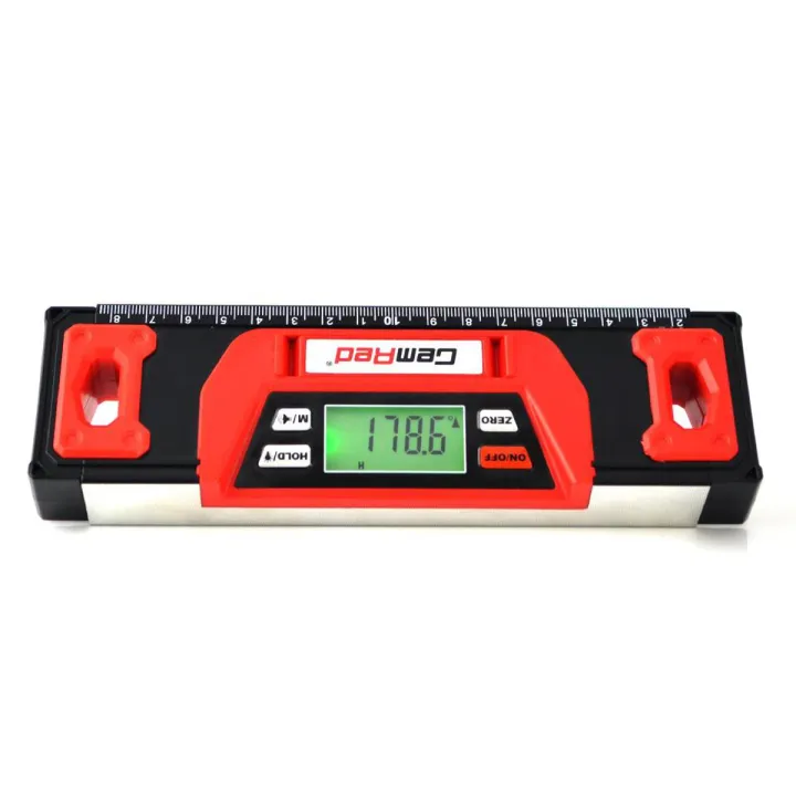 Digital Level 360° LED Display with Backlight Lever Ruler with Four ...