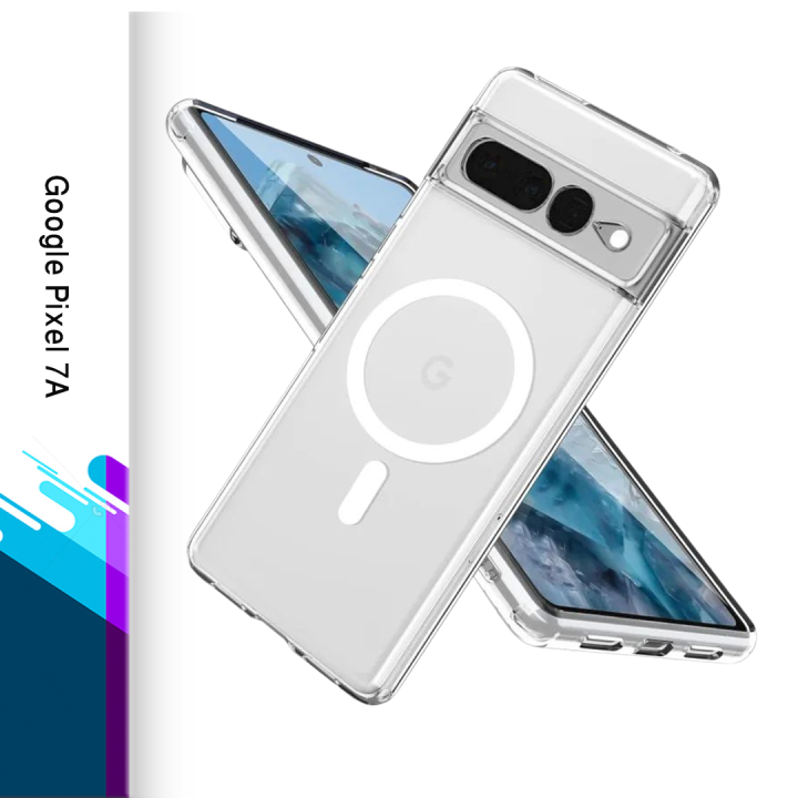 For Google Pixel 7A - Anti Yellow Magsafe Clear Hard Transparent Phone ...