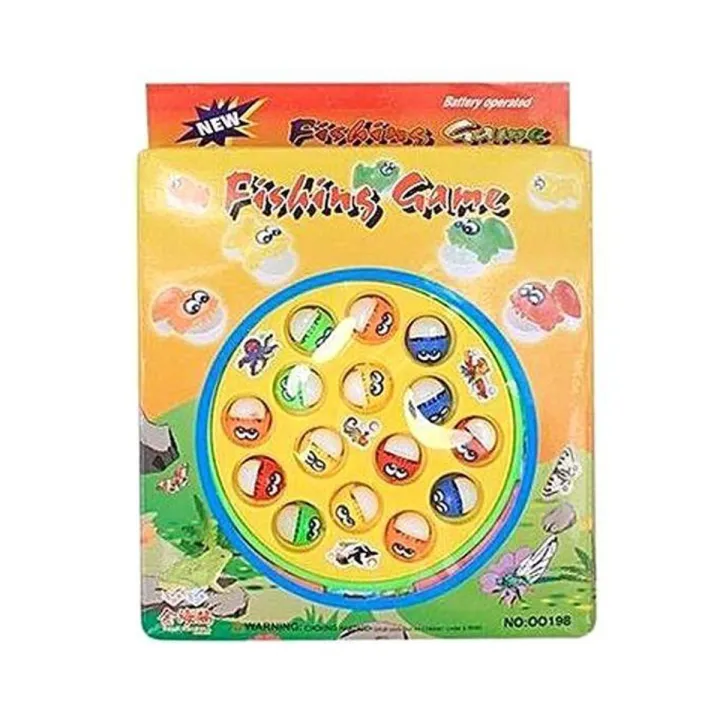 Plastic Fishing Game for Kids - Yellow | Daraz.com.bd