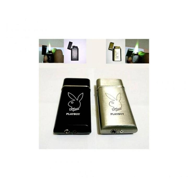PLAYBOY, MINI SIZE, WINDPROOF GREEN FLAME REFILLABLE LIGHTER | Daraz.com.bd