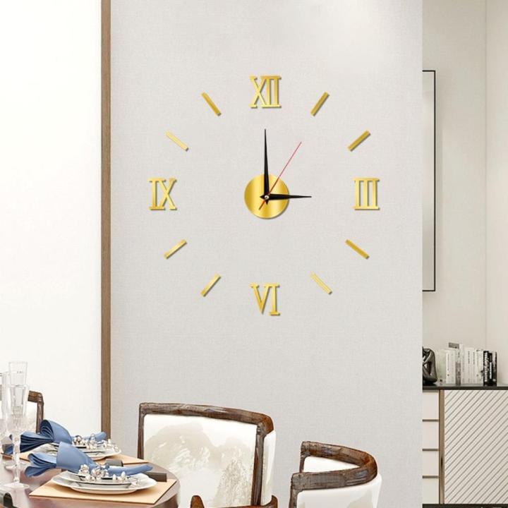 DIY Silent Digital Acrylic Wall Clocks Living Room Bedroom Decroation ...