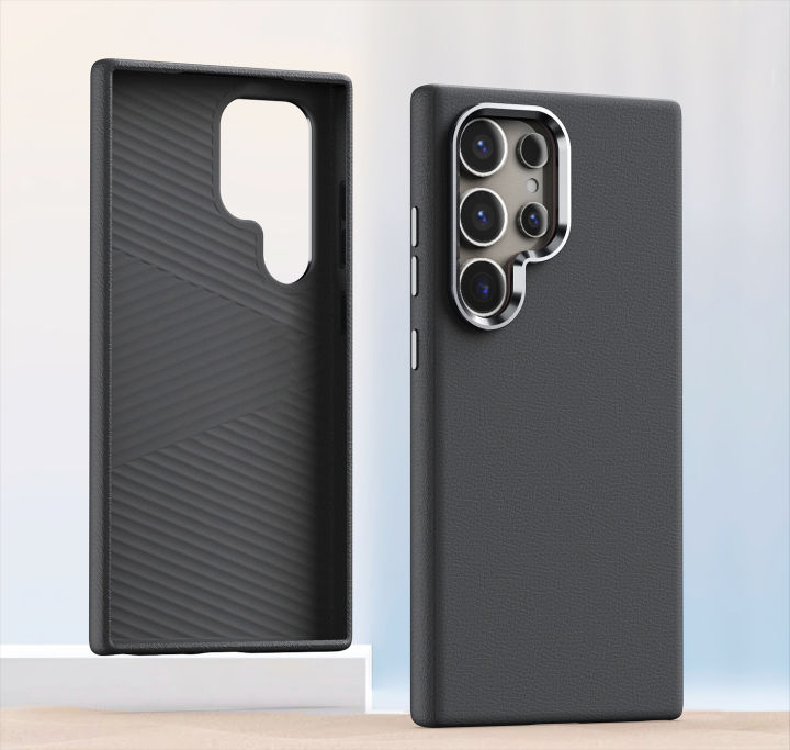 HODON Luxury Texture PU Leather Case for Samsung Galaxy S24 S25 Ultra S24 S25 Plus Cases ...