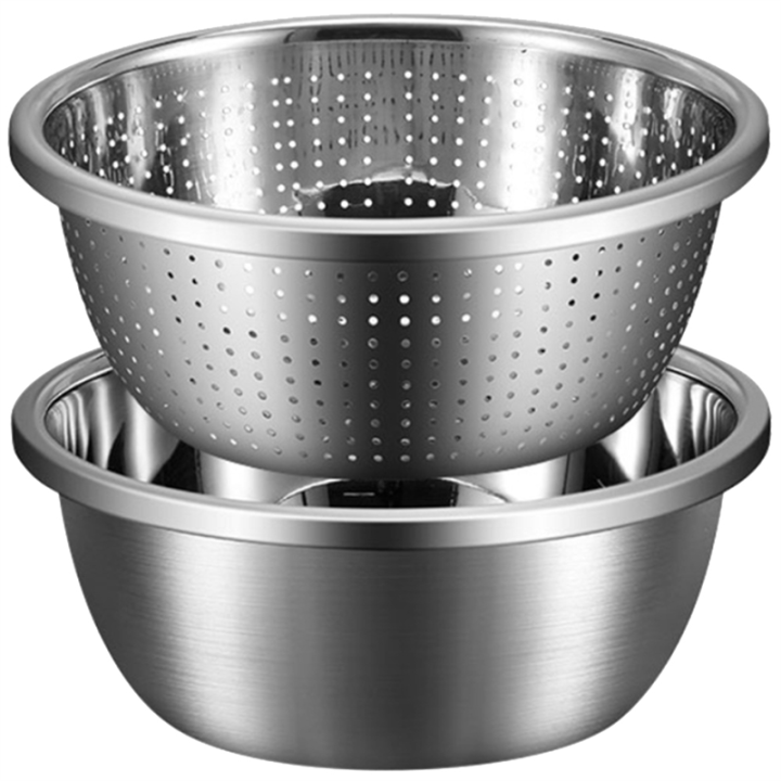 Microporous Colander Rice Strainer Capacity with Mixing Bowl for ...